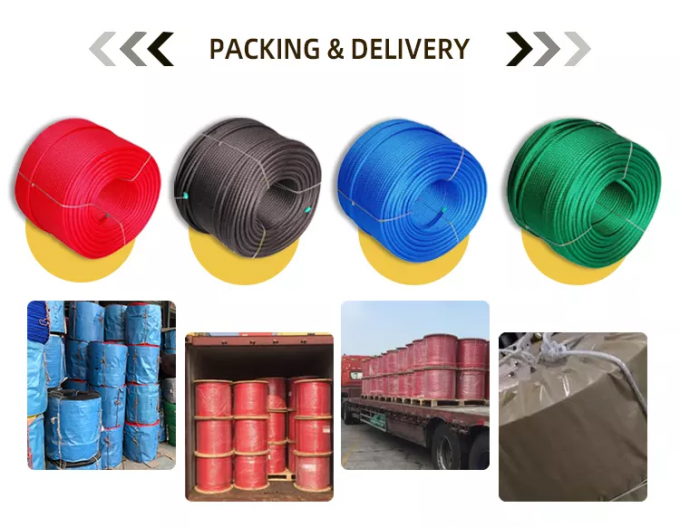 6 Strand 16mm Polyester Combination Rope Playground Wire Rope For ...