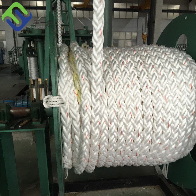 Vessel Nylon Mooring Rope 8 Strand 64mm Nylon Marine Rope