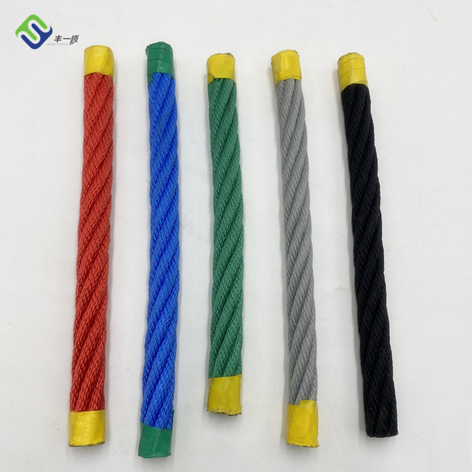 Playground 16mm Polyester Combination Rope UV Resistant With Steel Core