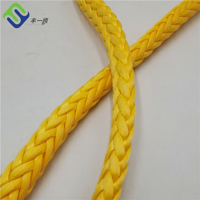 High Strength Colored Spectra Rope Ship Mooring UHMWPE Rope 12 Strand