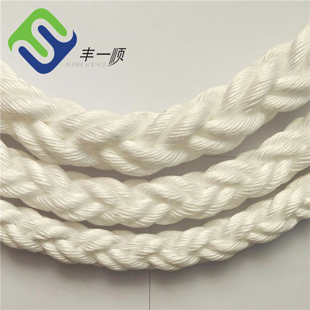 52mm*220m Mooring Ropes Pp Polyester Mixed Mooring Rope 8 Strand Braided