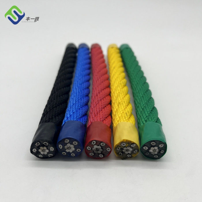 6*8 IWRC Wire Reinforced Rope Polyester Steel Core Combination ...