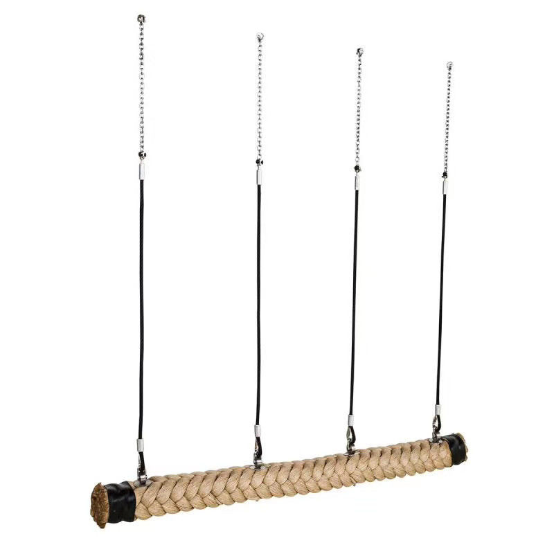 120mm Playground Rope Bridge Sand Color Kids Polyester Rope Snake Swing