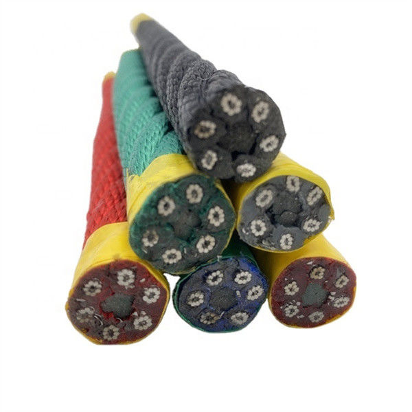 Steel Core Wire Playground Combination Rope 6x8 6 Strands PP Covered