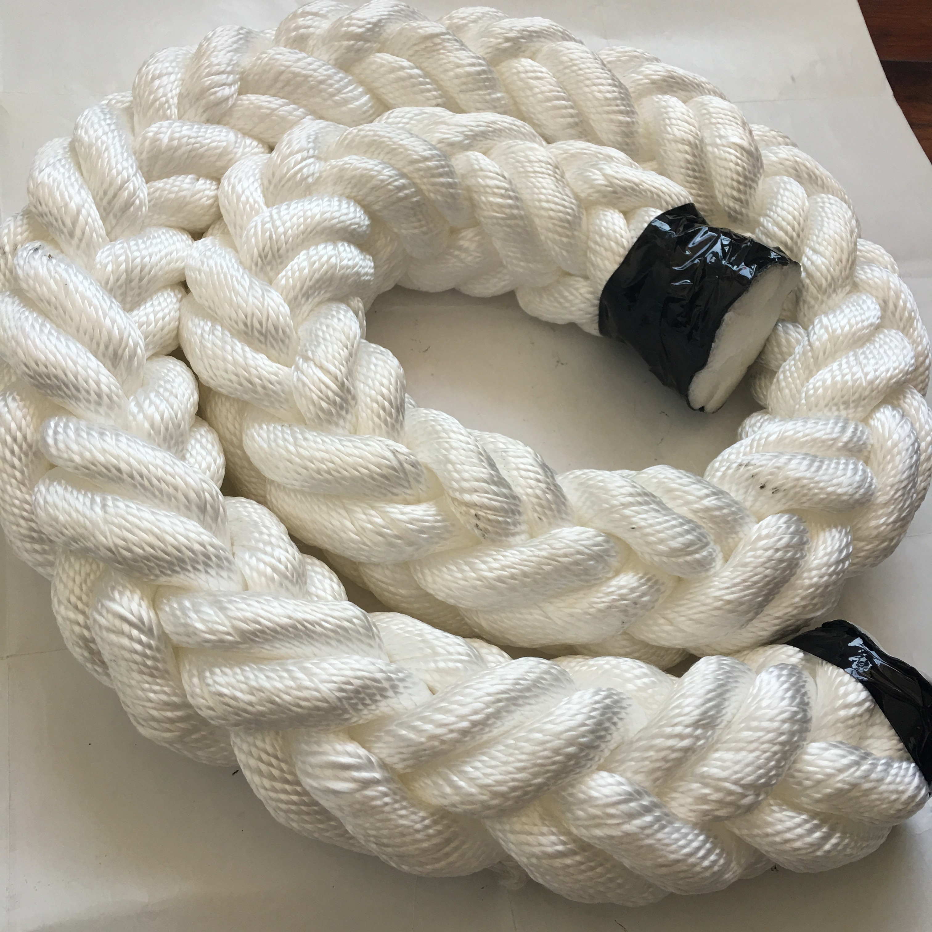 Polyester 8 12 Strand Elastic Marine Mooring Ship Rope 100mm Price