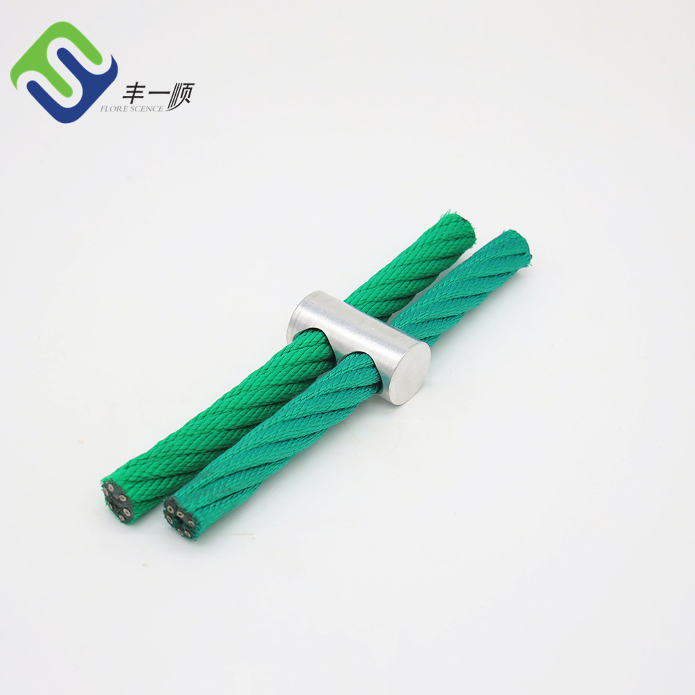 Crossed Wire Playground Rope Connector Parallel 16mm Aluminium