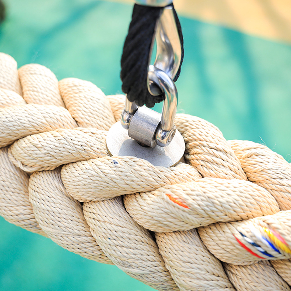 150mm*2.5m Outdoor Children Rope Swing Bridge For Playground Play Equipment