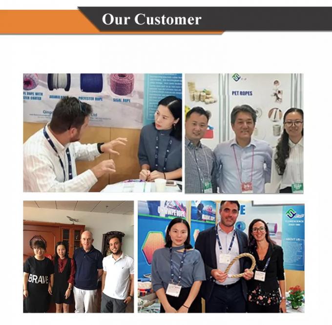 Floating On The Water Mooring Rope 8 Strand Pp Polypropylene Hawser 58mm