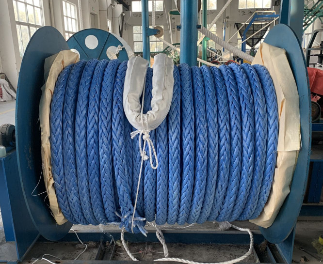 Powerful Marine Towing Rope 12 Strand Uhmwpe Vessel Mooring Lines