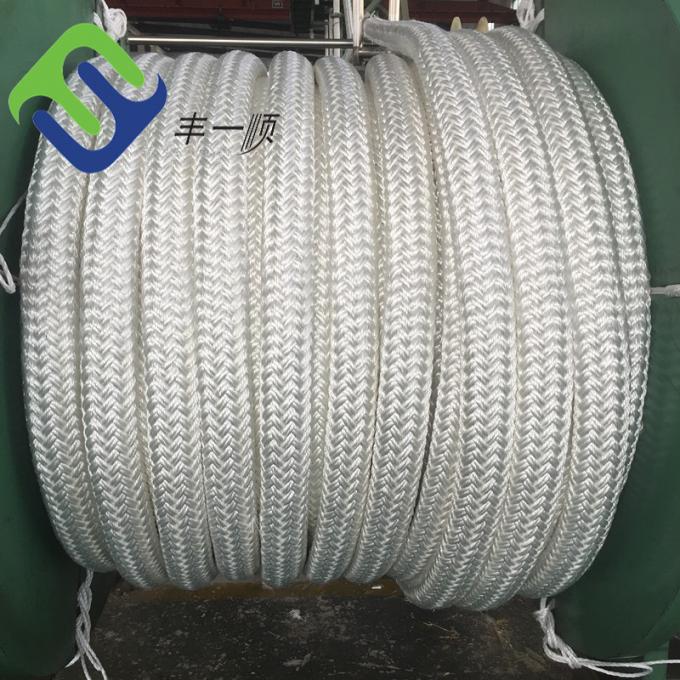 Hawser Nylon Mooring Rope Double Braided Mooring Lines For Ships