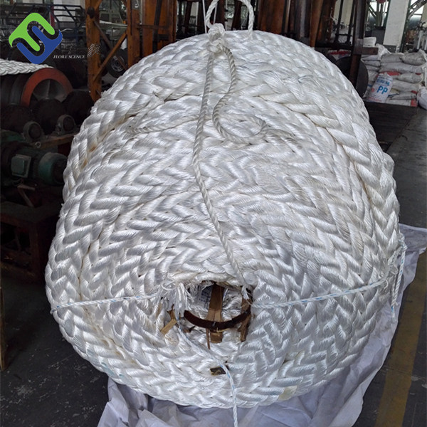 Vessel 12 Strand 10" Nylon Mooring Rope 220 Meters Length Eco Friendly