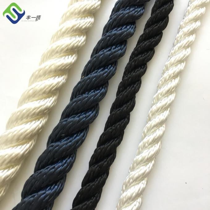 12mm - 48mm 3 Strand Marine Rope 100% Polyamide Fiber Nylon Mooring Rope