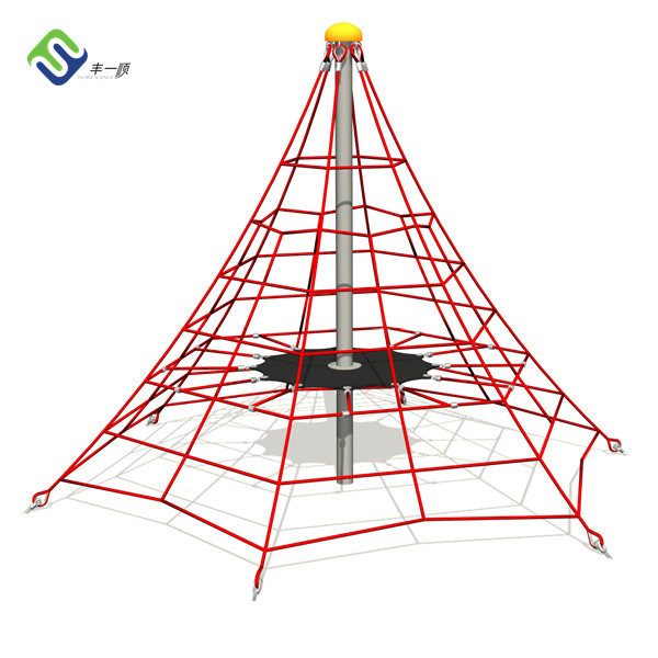 Pyramids Triangle Playground Climbing Net Lunar Shape For Kids