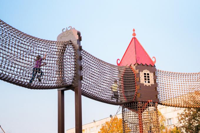 Dia 16mm Playground Combination Rope Tunnel For Kids Playing